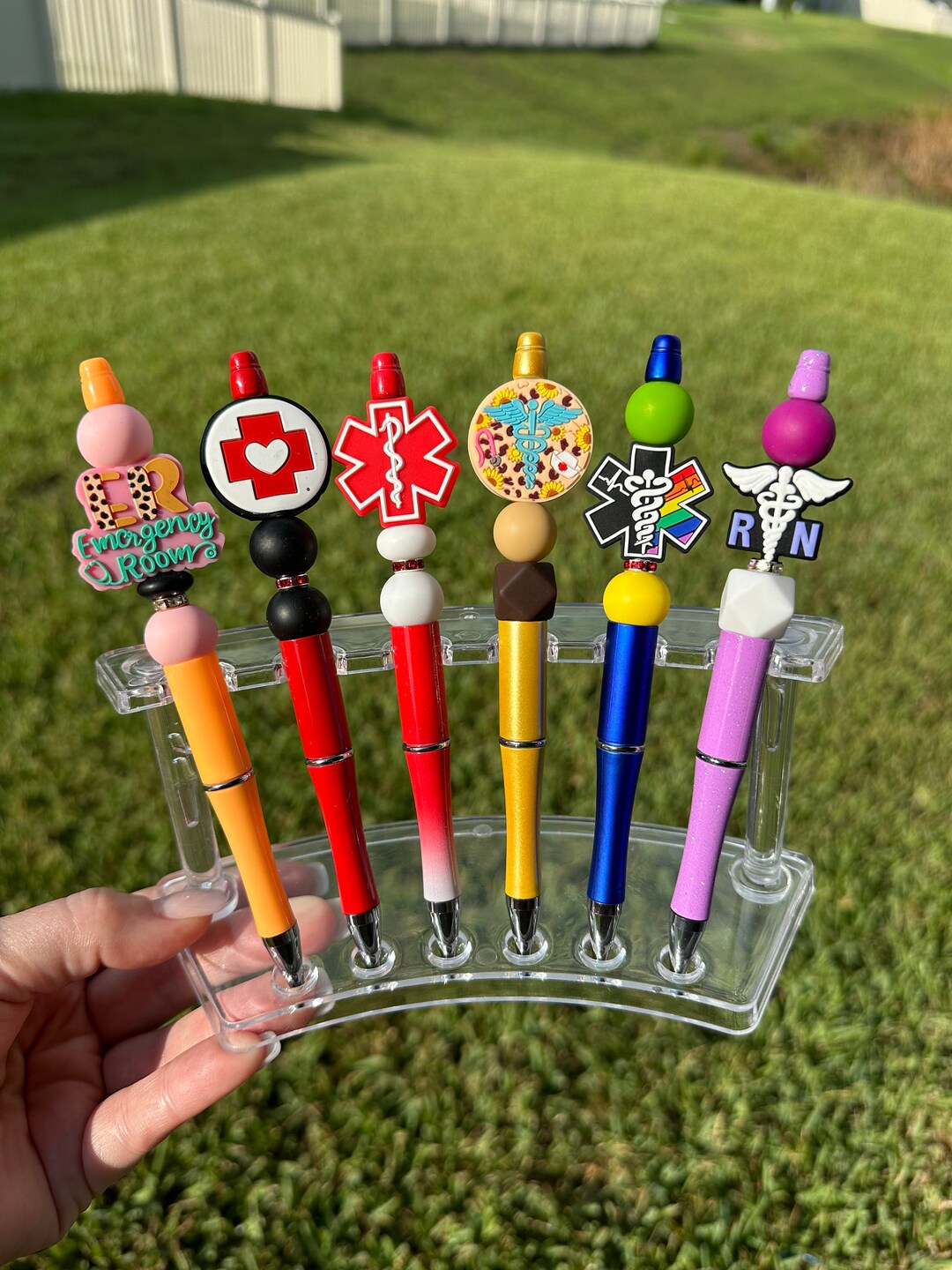 Nurse Beaded Pen + Ink Refill - Nurse Life - Medical Pen - Doctor Pen ...