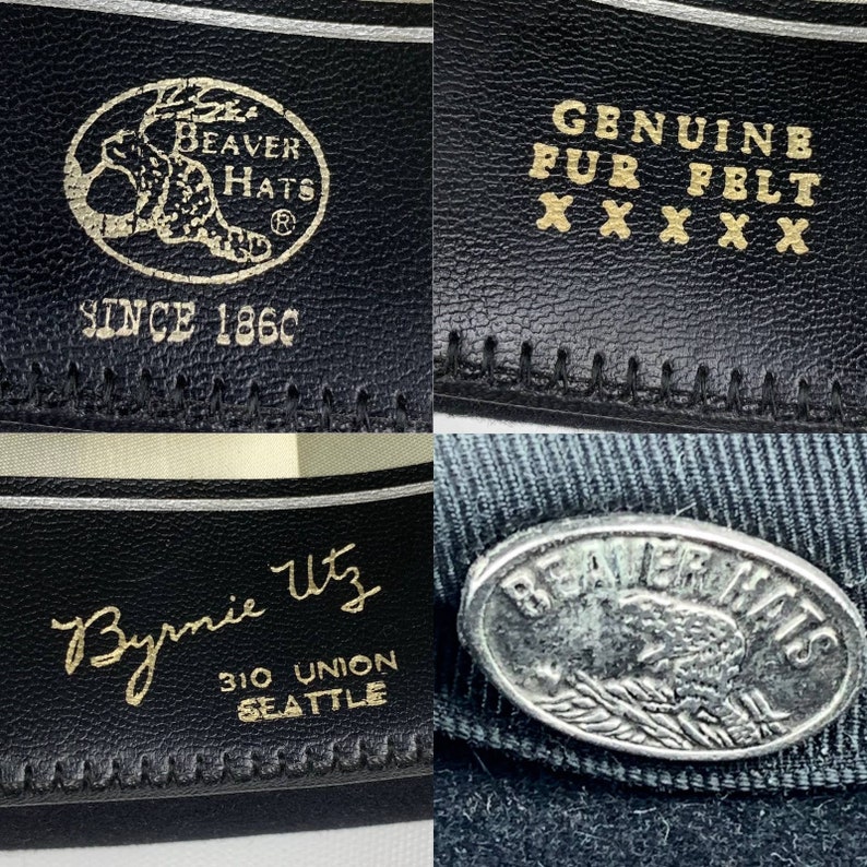 1940's Beaver Felt BYRNIE UTZ Bowler Hat Beaver Hats - Etsy