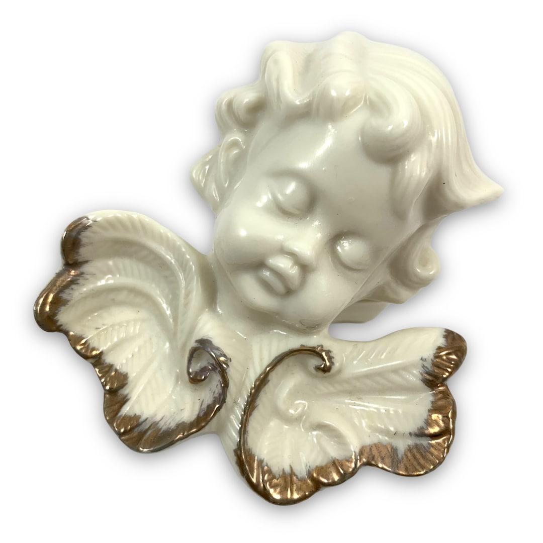 Antique Porcelain Angel Box - Etsy