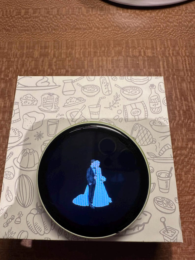 Personalized Animated Wedding Memory Badge, Custom Couple Photo Pin, 3D ...
