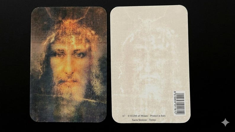 1 Shroud of Turin Holy Face of Jesus 3D Holographic Card OR 4pack ...