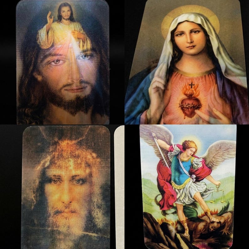 1 Shroud of Turin Holy Face of Jesus 3D Holographic Card OR 4pack ...