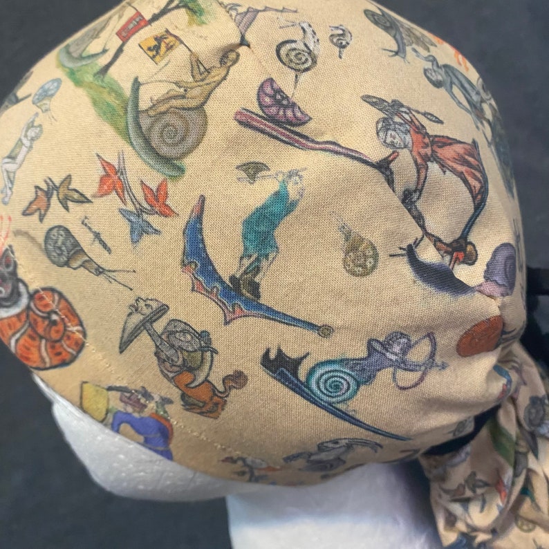 Medieval Snails Scrub Cap Surgical Cap Various Styles - Etsy