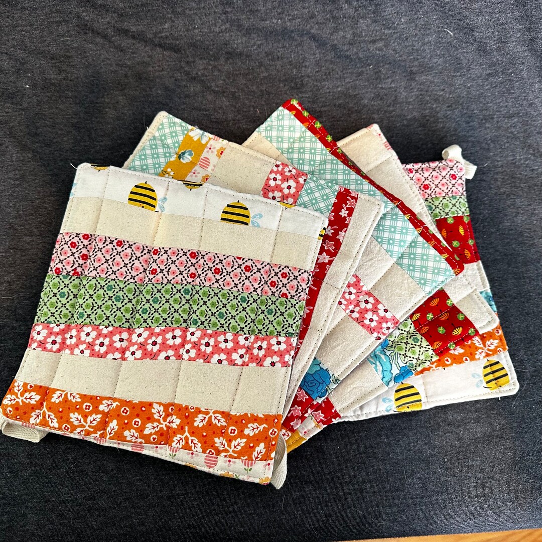 Patchwork Hot Pad - Trivet - Etsy
