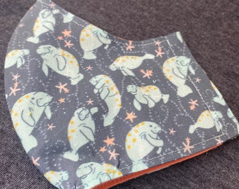 Slug Drama Fabric Face Mask Washable Reusable & Reversible | Etsy