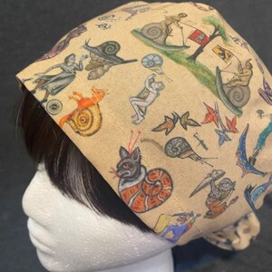 Medieval Snails | Scrub Cap - Surgical Cap | Various Styles - Etsy