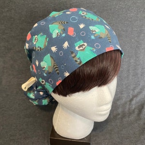 Raccoons in Scrubs - Blue | Scrub Cap - Surgical Cap | Various Styles ...