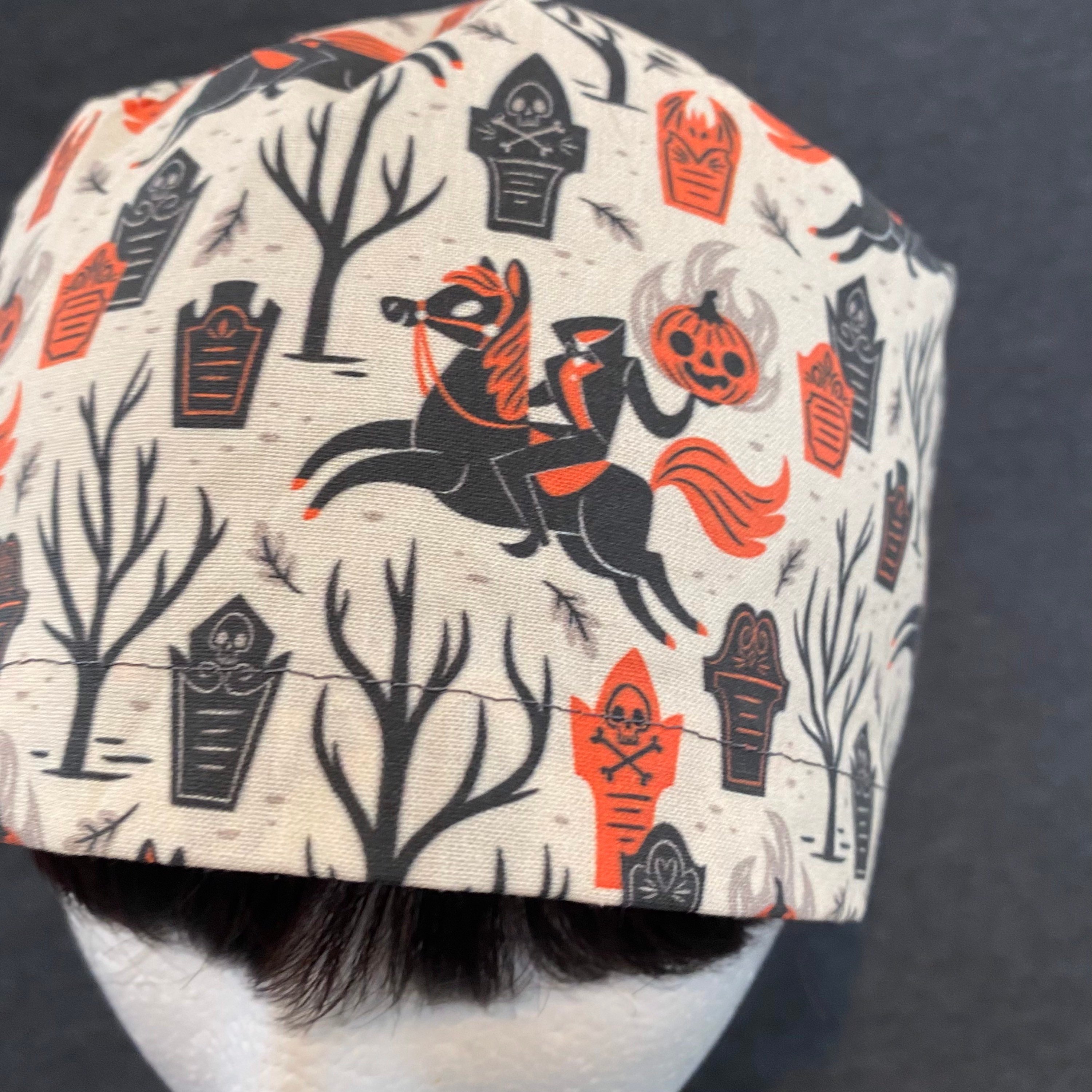 Headless Horseman | Custom Scrub Cap - Surgical Cap | Various Styles - Etsy