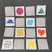 Matching Game Fabric Memory Set - Etsy
