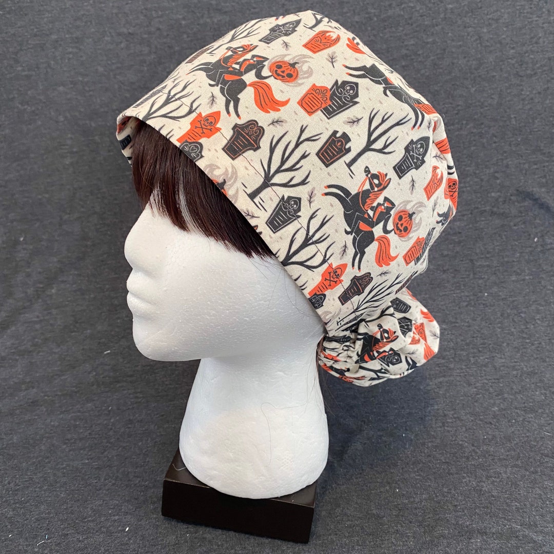 Headless Horseman | Custom Scrub Cap - Surgical Cap | Various Styles - Etsy