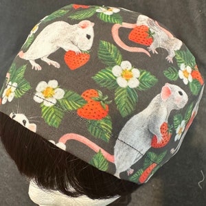 White Rats and Strawberries | Scrub Cap - Surgical Cap | Various Styles ...