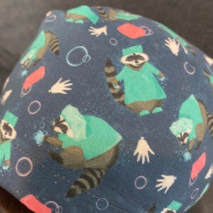 Raccoons in Scrubs - Blue | Scrub Cap - Surgical Cap | Various Styles ...