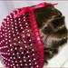 1800's Civil War Victorian Burgundy Snood With Pearls Hair Net Handmade ...