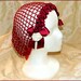 1800's Civil War Victorian Burgundy Snood With Pearls and - Etsy