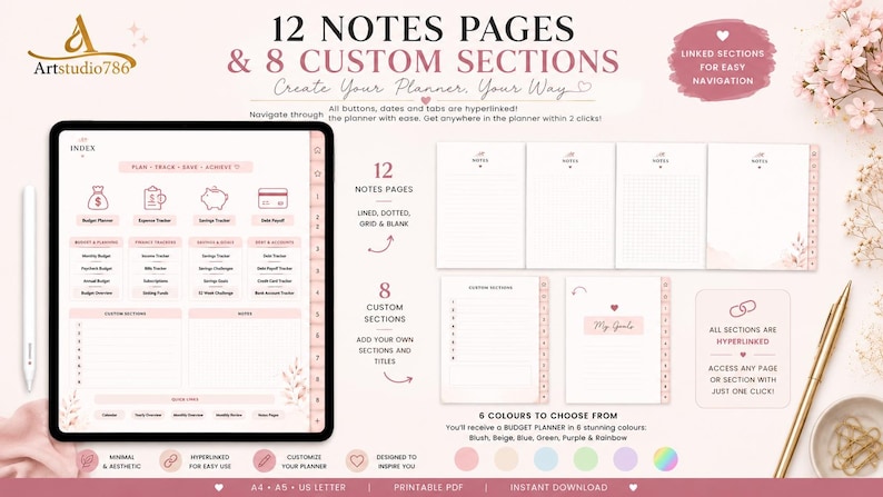 Ultimate Budget Planner Digital Bundle Finance Pages (goodnotes ...