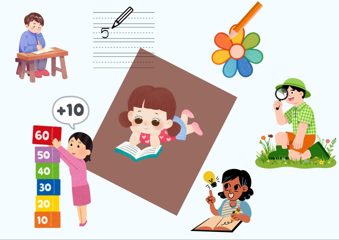 Children Count Color Write Worksheet - Etsy