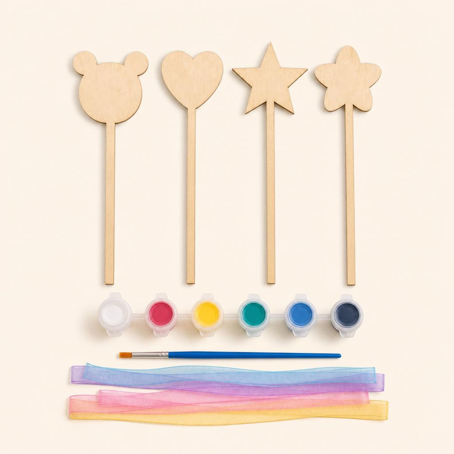 Paint Your Own Wand Kit Kids Fairy Wizard Craft Set - Etsy