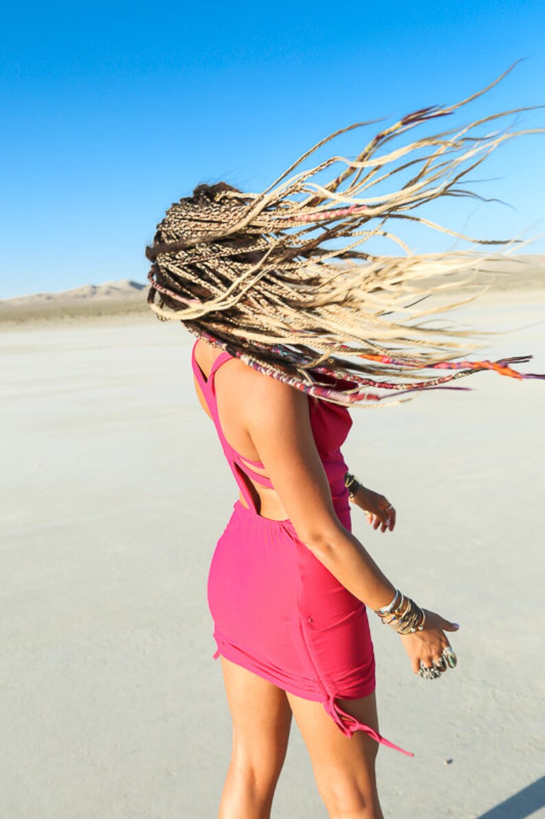 Sexy HOT PINK trident Dress Burning Man Dress - Etsy
