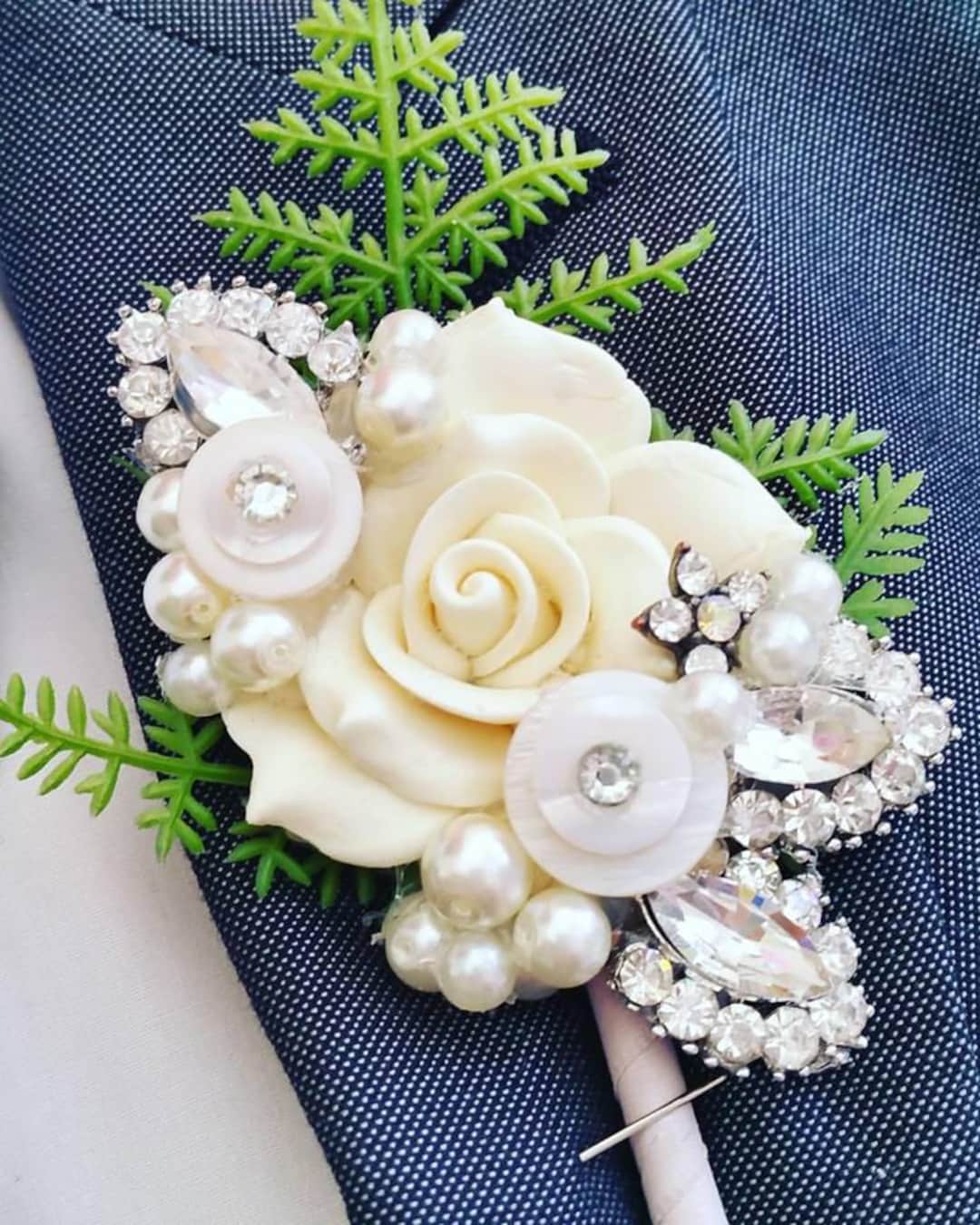 Bespoke Brooch, Flower, Alternative, Ladies Buttonhole, Grooms ...