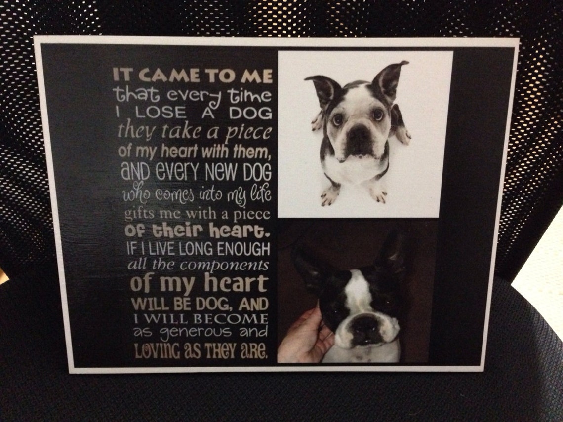 Custom Pet Memorial Poem Personalized With Your Dog's - Etsy