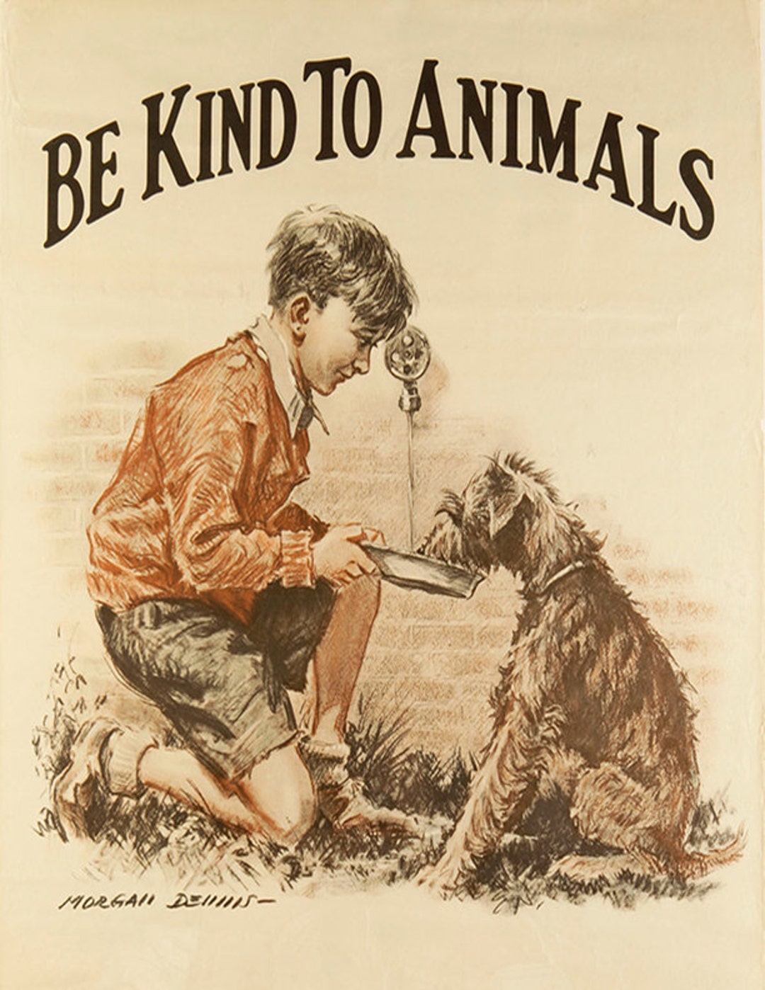 Be Kind to Animals Print Decoupaged on Wood - Etsy