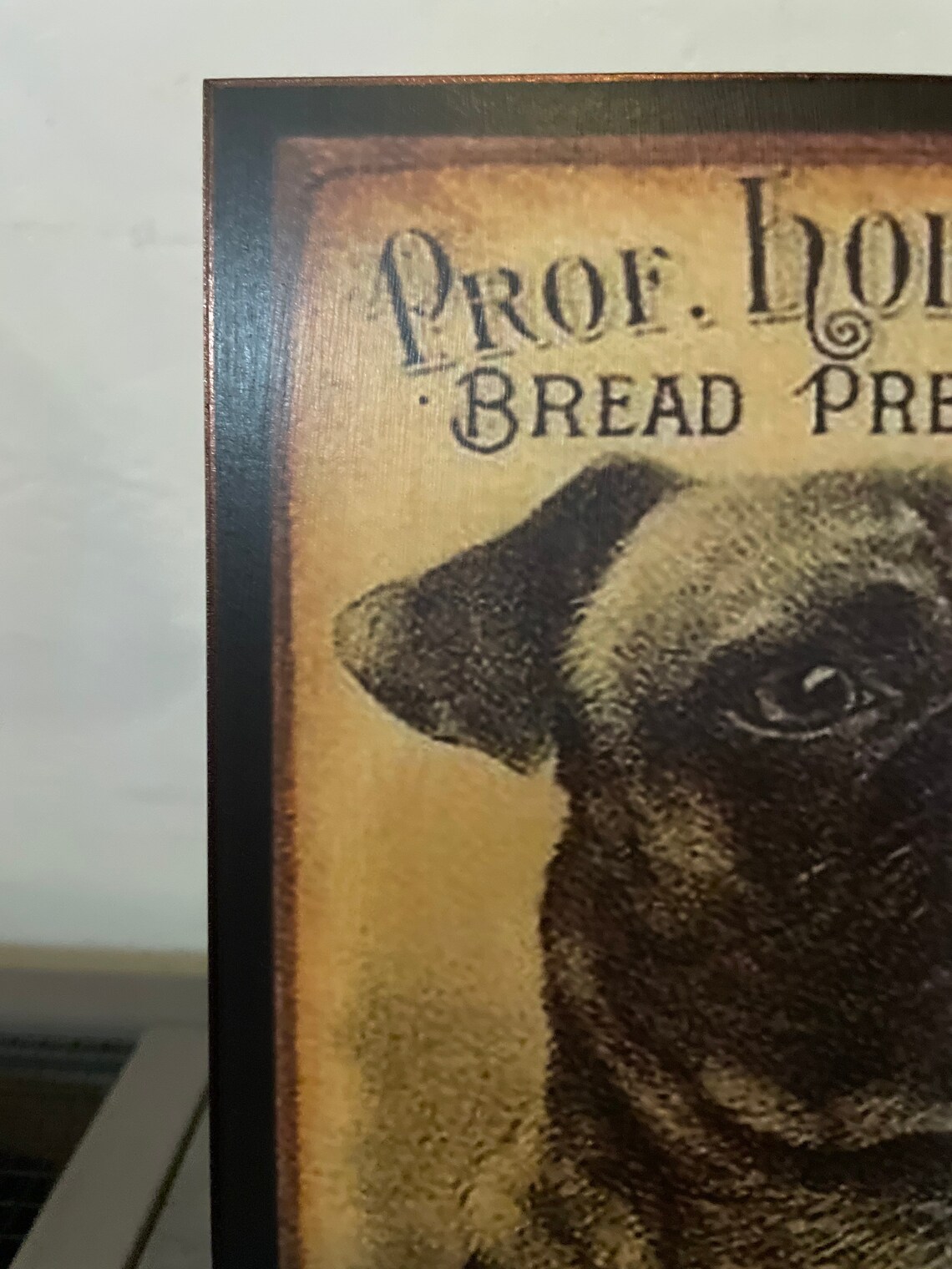 Vintage Pug Baking Powder Ad Decoupaged on Wood - Etsy