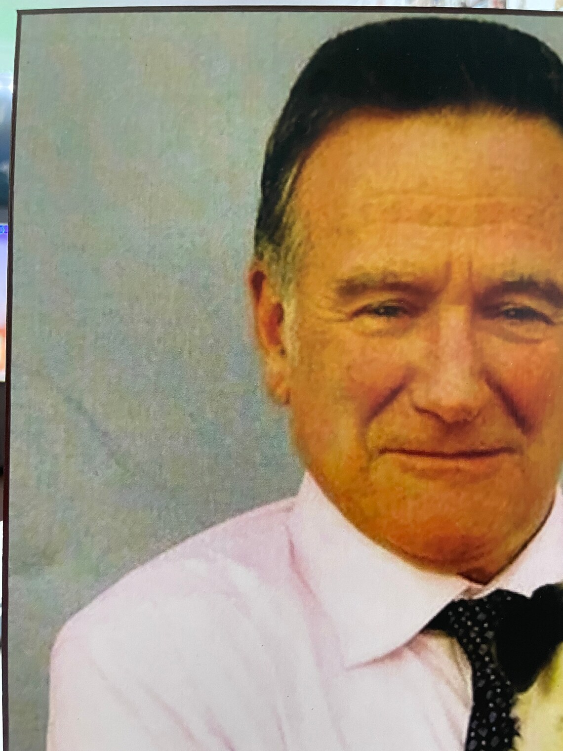 Robin Williams and Pug Decoupaged on Wood - Etsy