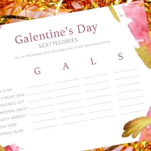 Galentine's Day Party Game Bundle, Printable, Girl's Night or ...