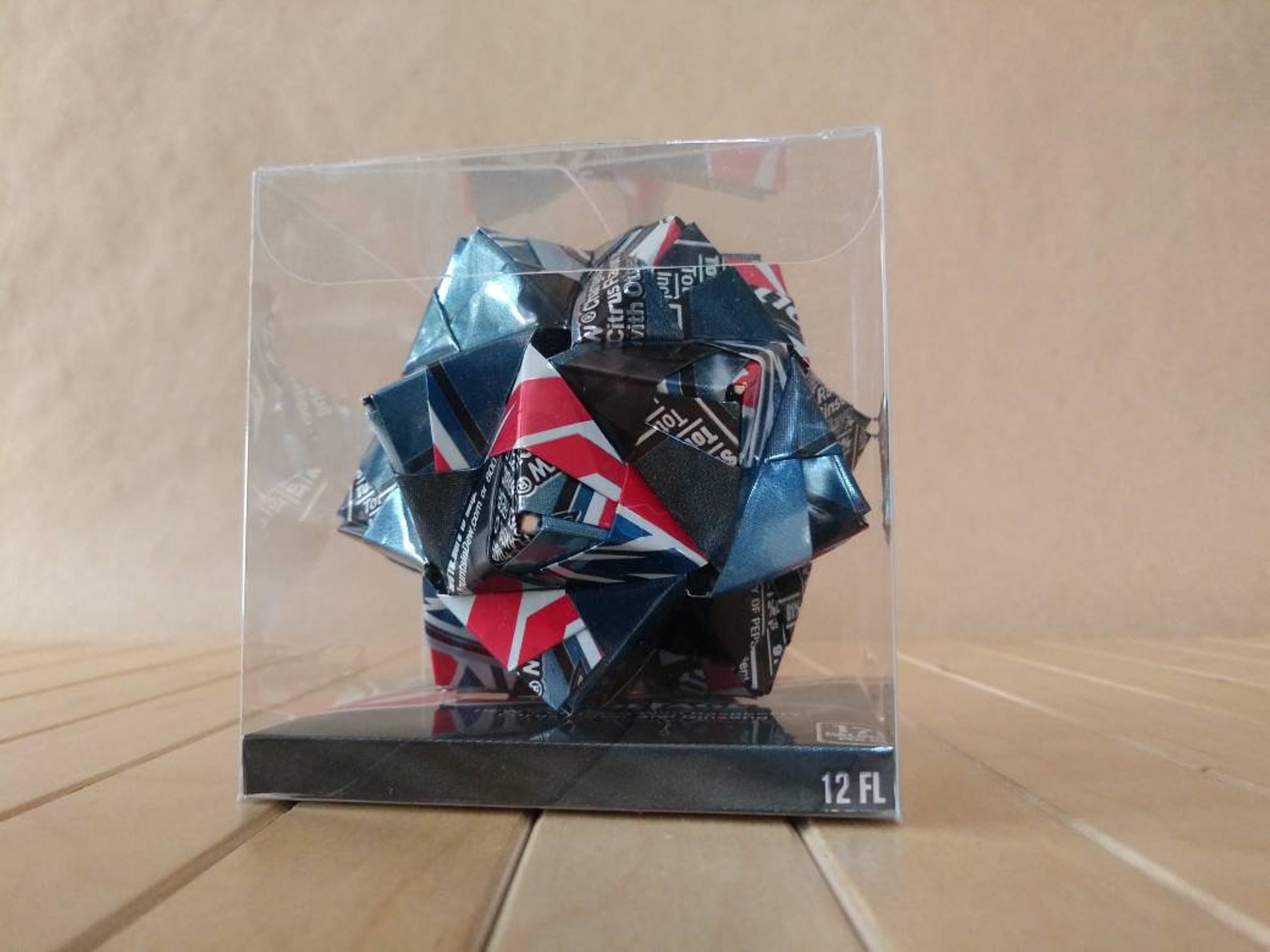 Origami Ball Can Art Hand-folded from Recycled MOUNTAIN DEW | Etsy