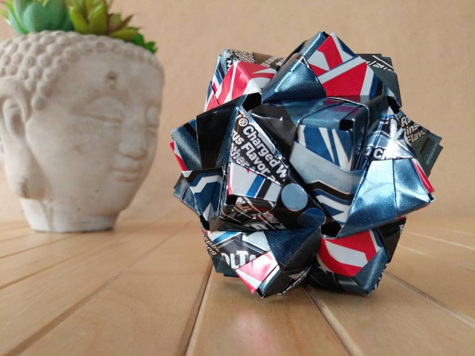 Origami Ball Can Art Hand-folded from Recycled MOUNTAIN DEW | Etsy