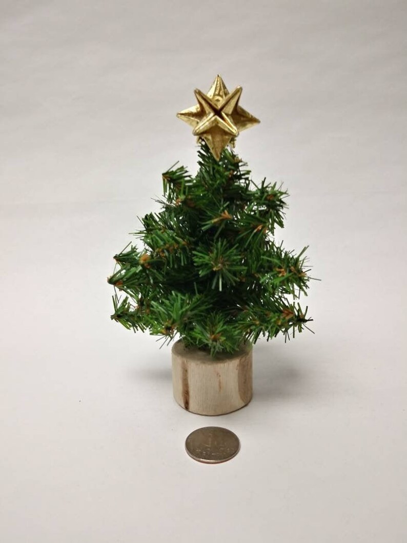 MICRO Tree Topper W/ Mini 5 Christmas Tree // Origami // - Etsy