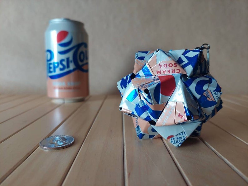 Recycled Can Art Origami Handfolded From PEPSI SODA SHOP - Etsy