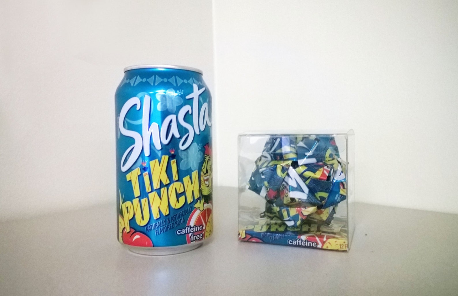 Shasta TIKI PUNCH Can Art Origami Ornament // Upcycled - Etsy