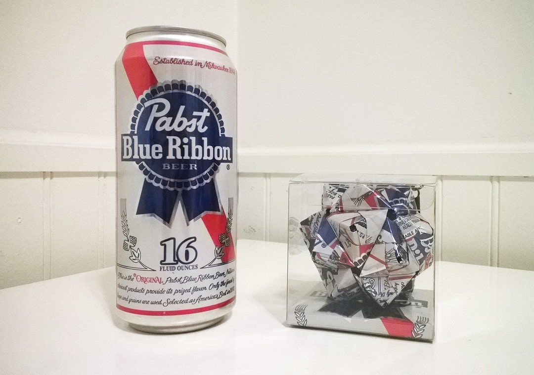 Aluminum PBR Can Origami // Sonobe Kusudama // Upcycled Recycled ...