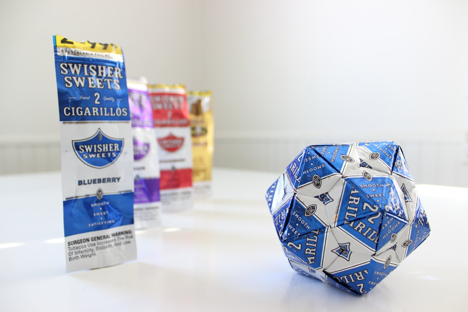 Swisher Sweets Wrapper Origami Ornament. Upcycled Recycled - Etsy