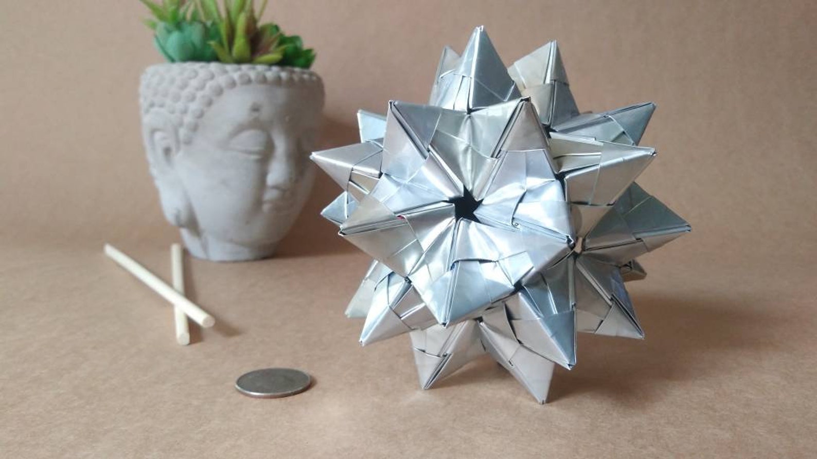 Recycled Can Origami // 60 Unit Sonobe Kusudama // Unique - Etsy