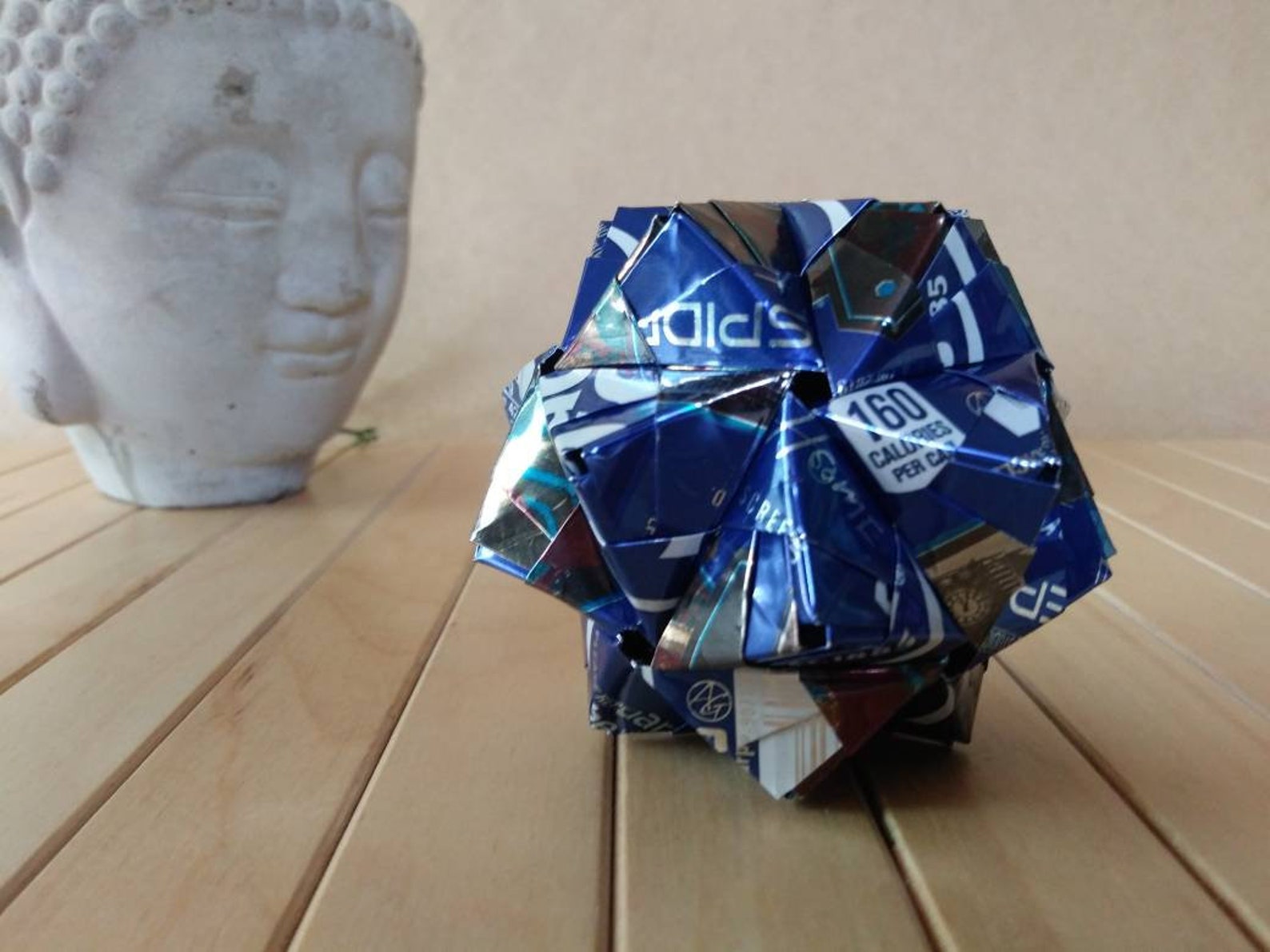 Origami Can Art Hand-folded from Recycled Dr. Pepper DARK | Etsy