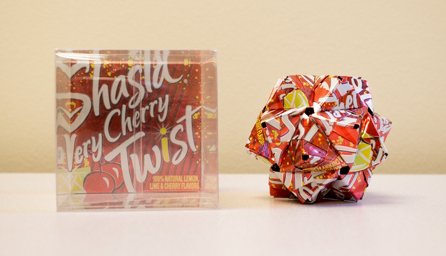 Shasta Very Cherry Twist Soda Can Art Origami Ornament / | Etsy