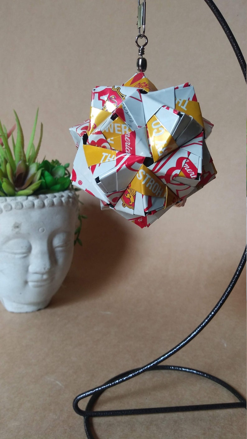 Recycled STROH'S Beer Can Origami // Upcycled Recycled | Etsy