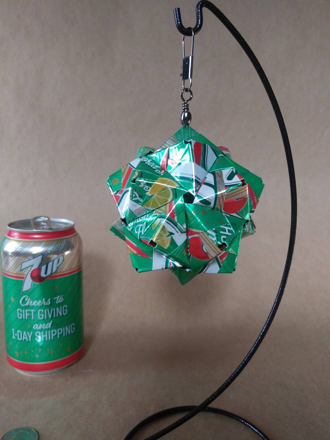 Recycled 7UP Can Origami // Limited Edition // Luxury Eco | Etsy