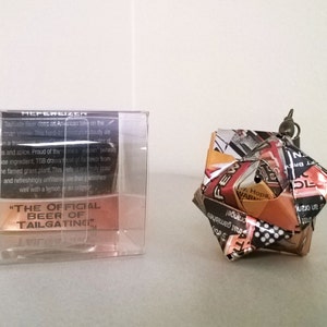TAILGATE BEER HEFEWEIZEN Can Art Origami Ornament // Upcycled Recycled ...
