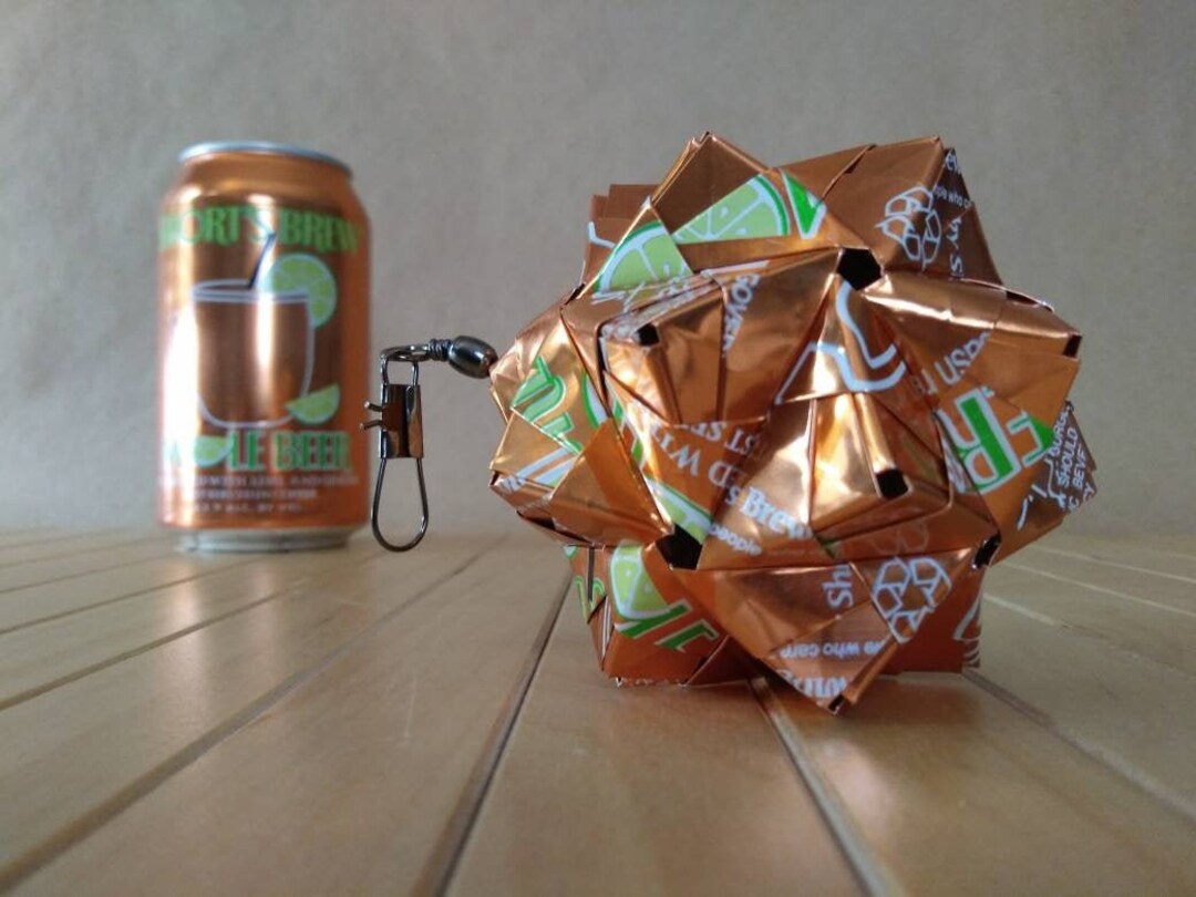 Origami Ball Can Art, Hand-folded From Recycled SHORT'S MULE BEER Cans ...