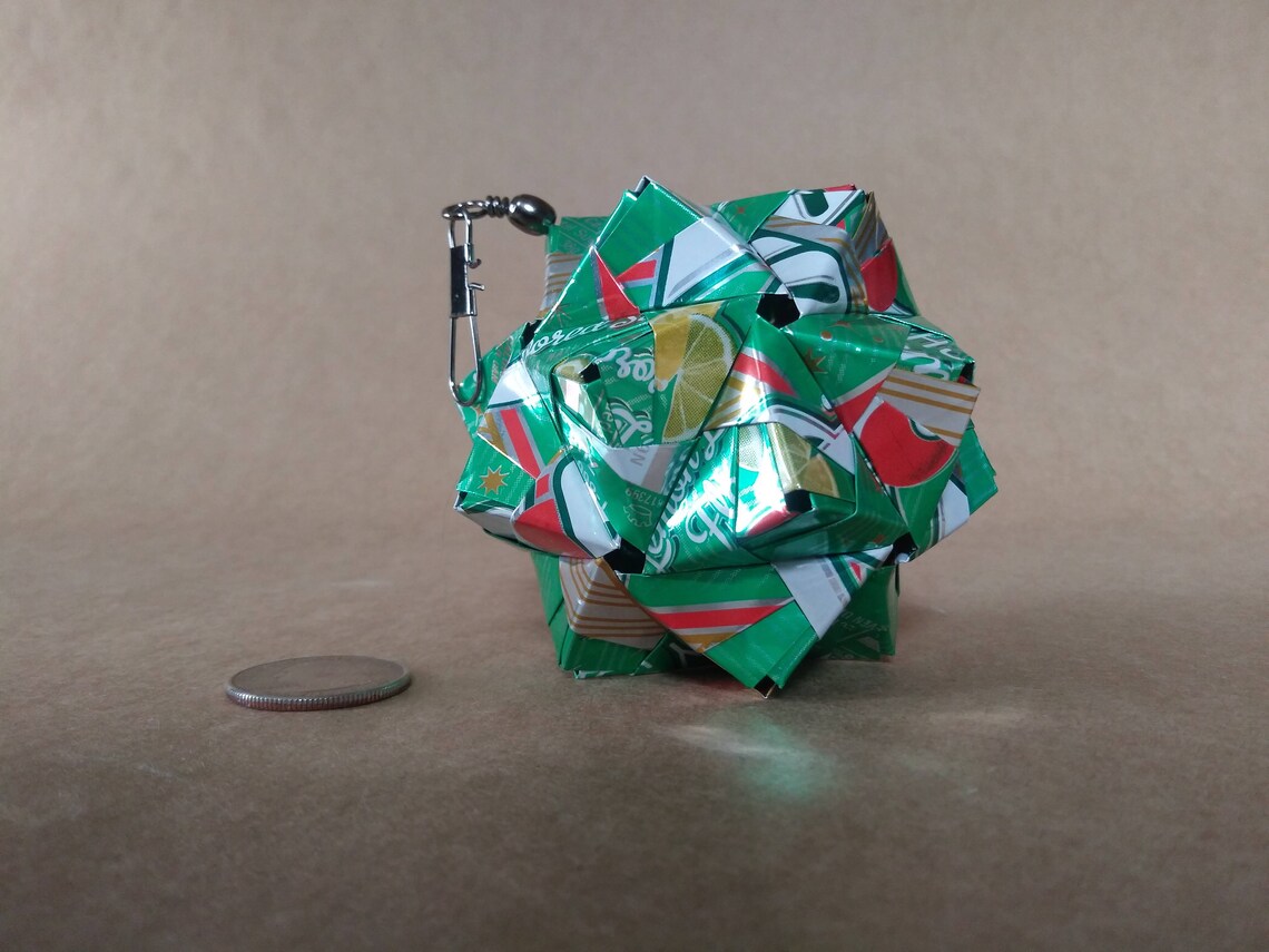 Recycled 7UP Can Origami // Limited Edition // Luxury Eco | Etsy