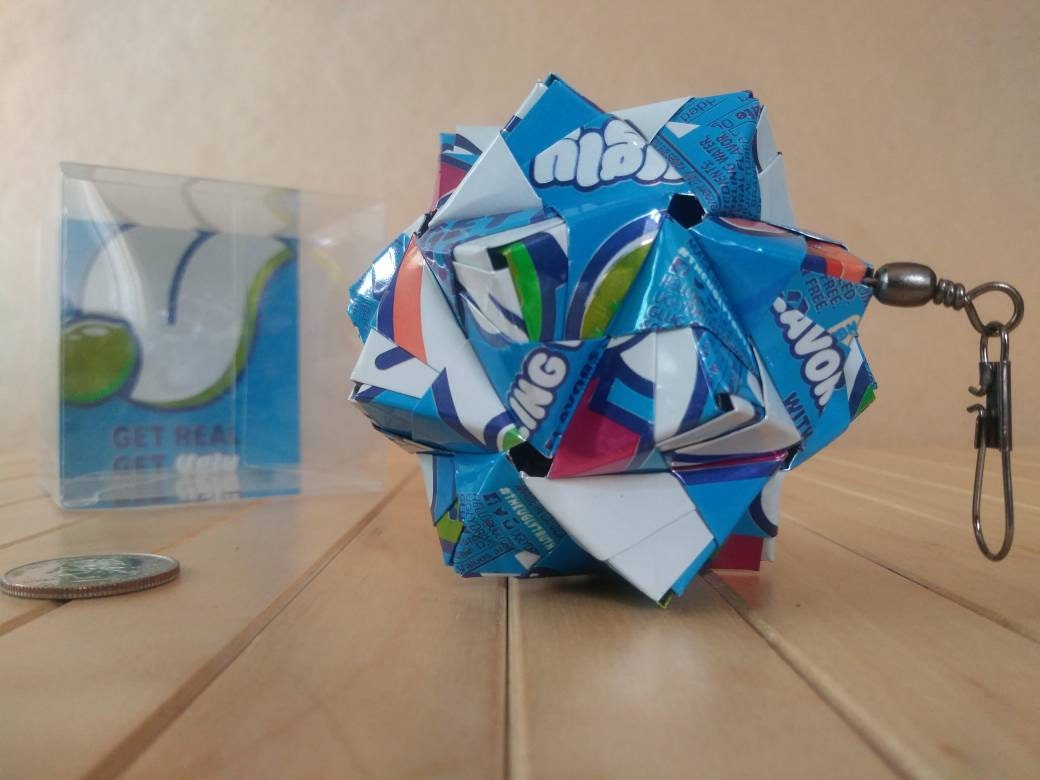 UGLY Sparkling Water Can Art Origami Ornament // Upcycled | Etsy