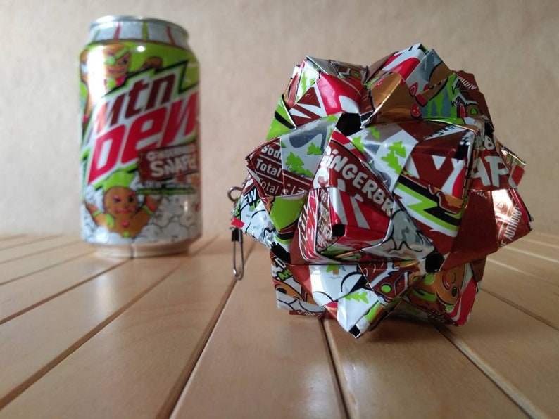 Recycled Can Art Origami Ornament Hand-folded From Mountain - Etsy