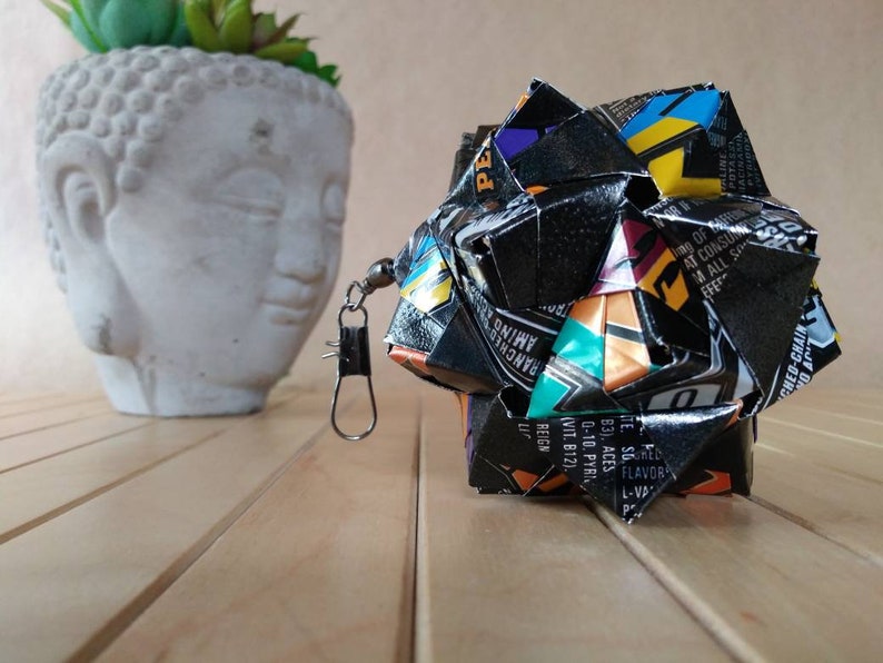 Origami Can Art Hand-folded From Recycled REIGN ENERGY DRINK - Etsy