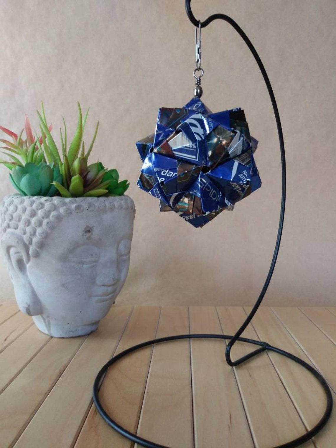 Origami Can Art Hand-folded from Recycled Dr. Pepper DARK | Etsy