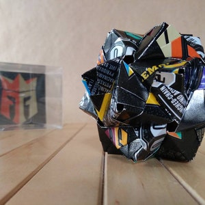 Origami Can Art, Hand-folded From Recycled REIGN ENERGY DRINK Cans ...