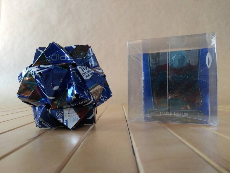 Origami Can Art Hand-folded from Recycled Dr. Pepper DARK | Etsy
