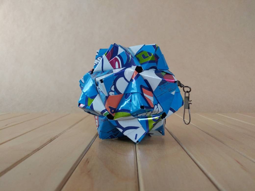 UGLY Sparkling Water Can Art Origami Ornament // Upcycled | Etsy